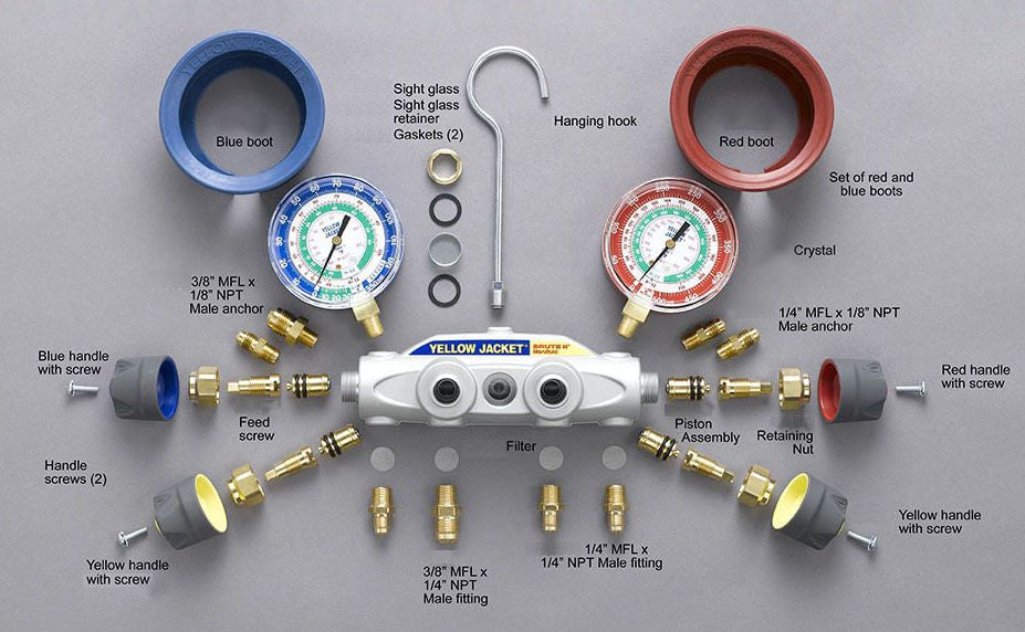Dry Manifold Gauge Crystal - 49100